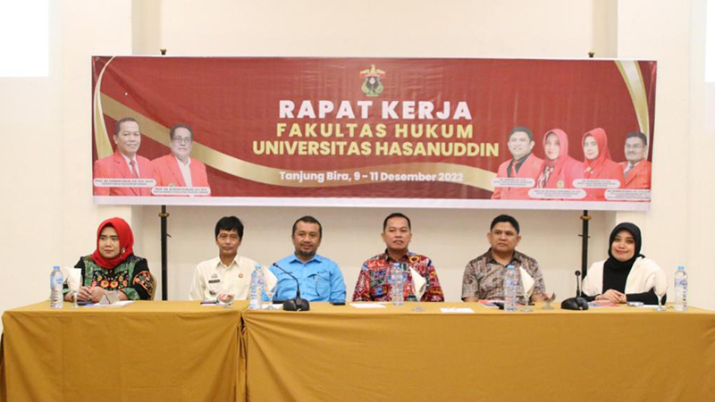 Rapat Kerja Fakultas Hukum Unhas Tahun 2022